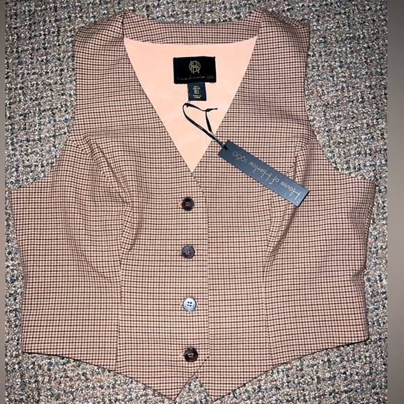 House of Harlow 1960 | Tops | Ntw House Of Harlow 96 Plaid Vest | Poshmark